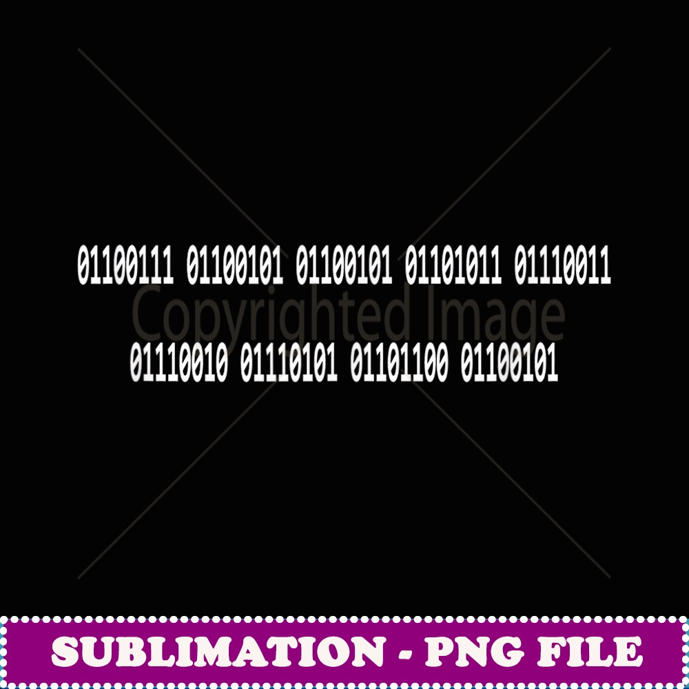 Binary Code Language Geeks Rule Gamer Gif - PNG Transparent | Inspire Uplift