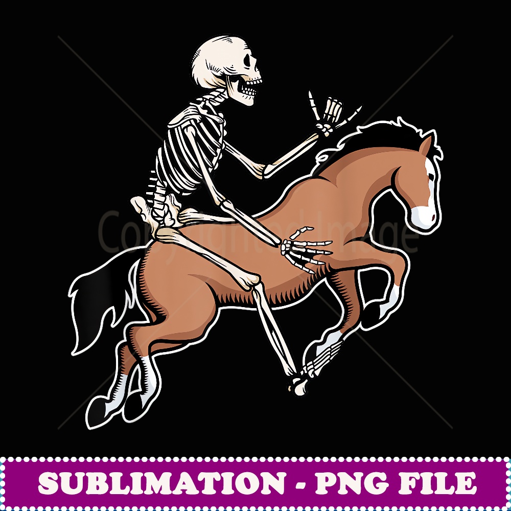Skeleton Riding Horse Lazy Halloween Costume Equestrian - Sp | Inspire ...