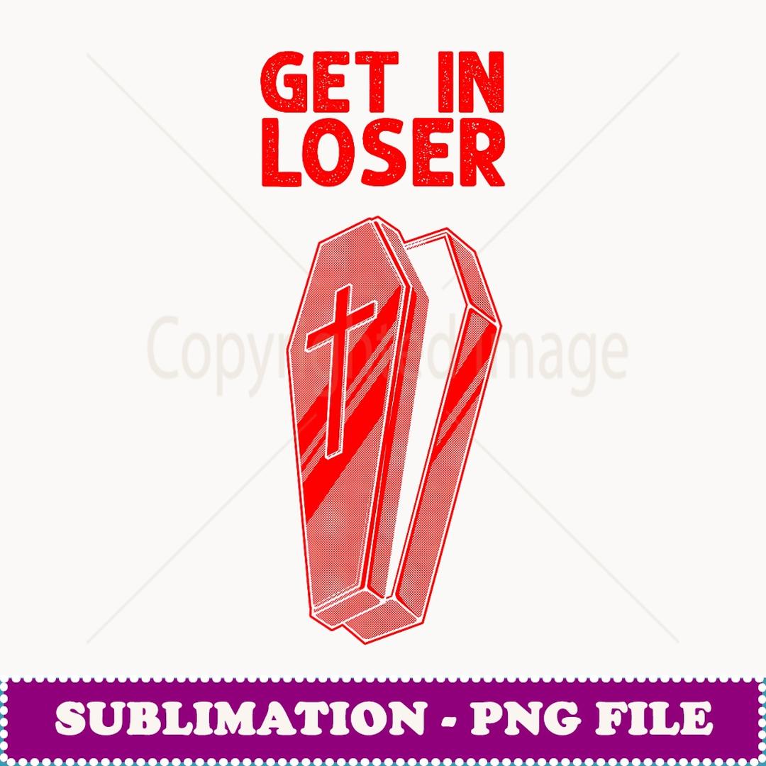 Funny Coffin Get In Loser Cool Pastel Goth Gift Women Men - | Inspire ...