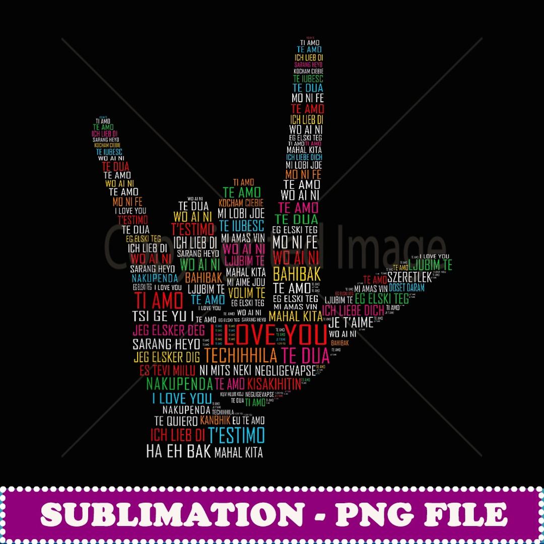 I Love You 40 Different Languages Love Hand Sign Valentine - | Inspire ...