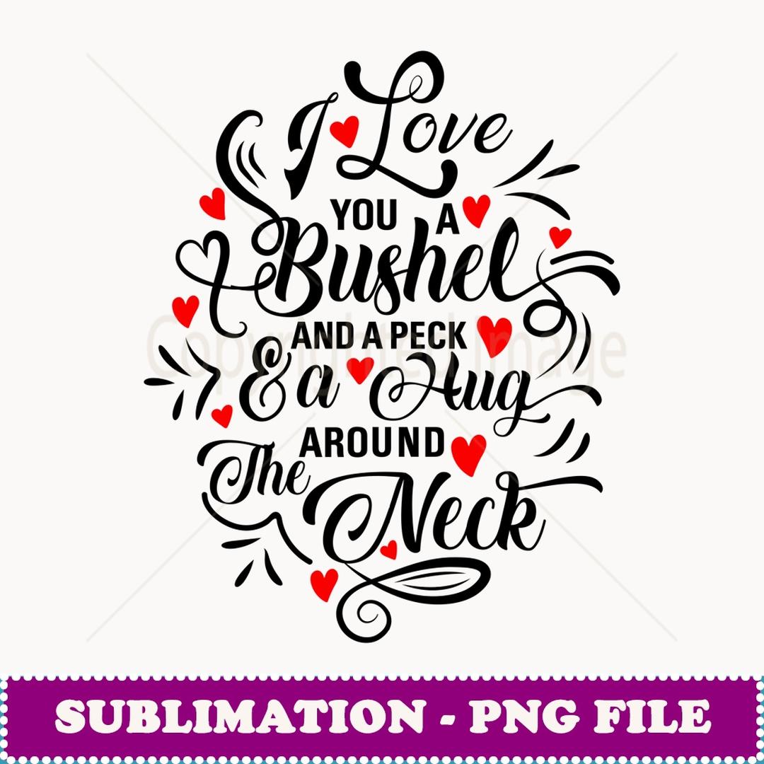 I Love You a Bushel and a Peck and a Hug Around the Neck - S | Inspire Uplift