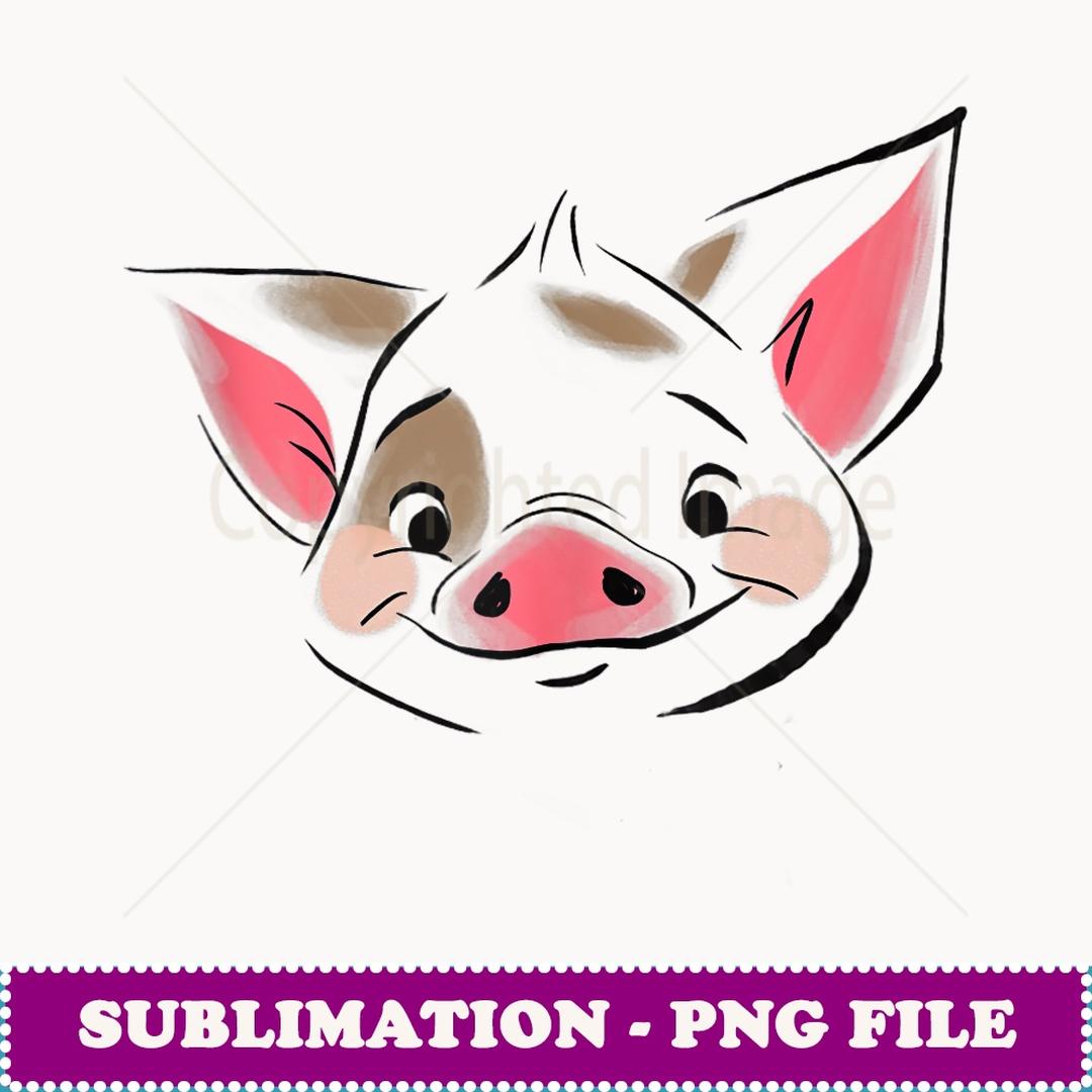 Disney Moana Pua Face - High-Resolution PNG Sublimation File | Inspire ...