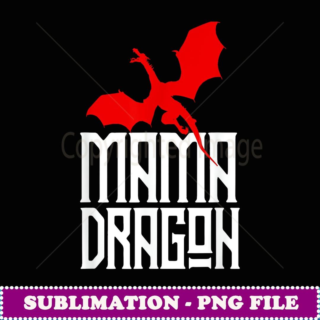 Mama Dragon Matching Family Tribe Red Mom Mother Mum - Moder | Inspire ...