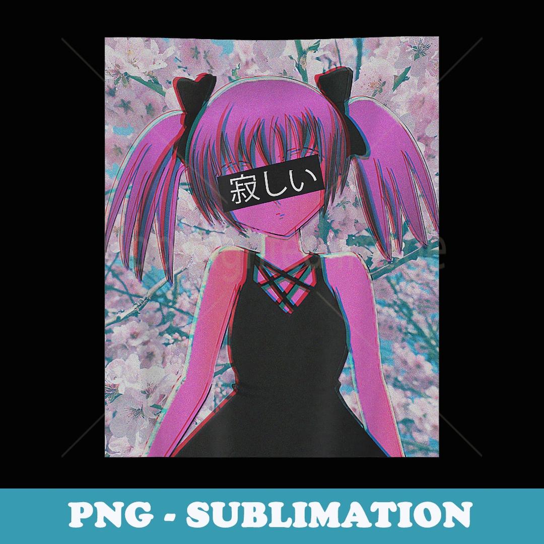 Anime Phonk Art Vaporwave Japan Lovers And - PNG Sublimation | Inspire ...