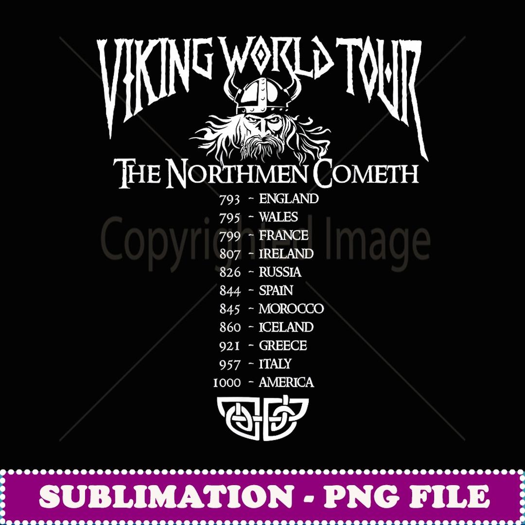 Norse Viking World Tour - PNG Transparent Sublimation Design | Inspire ...