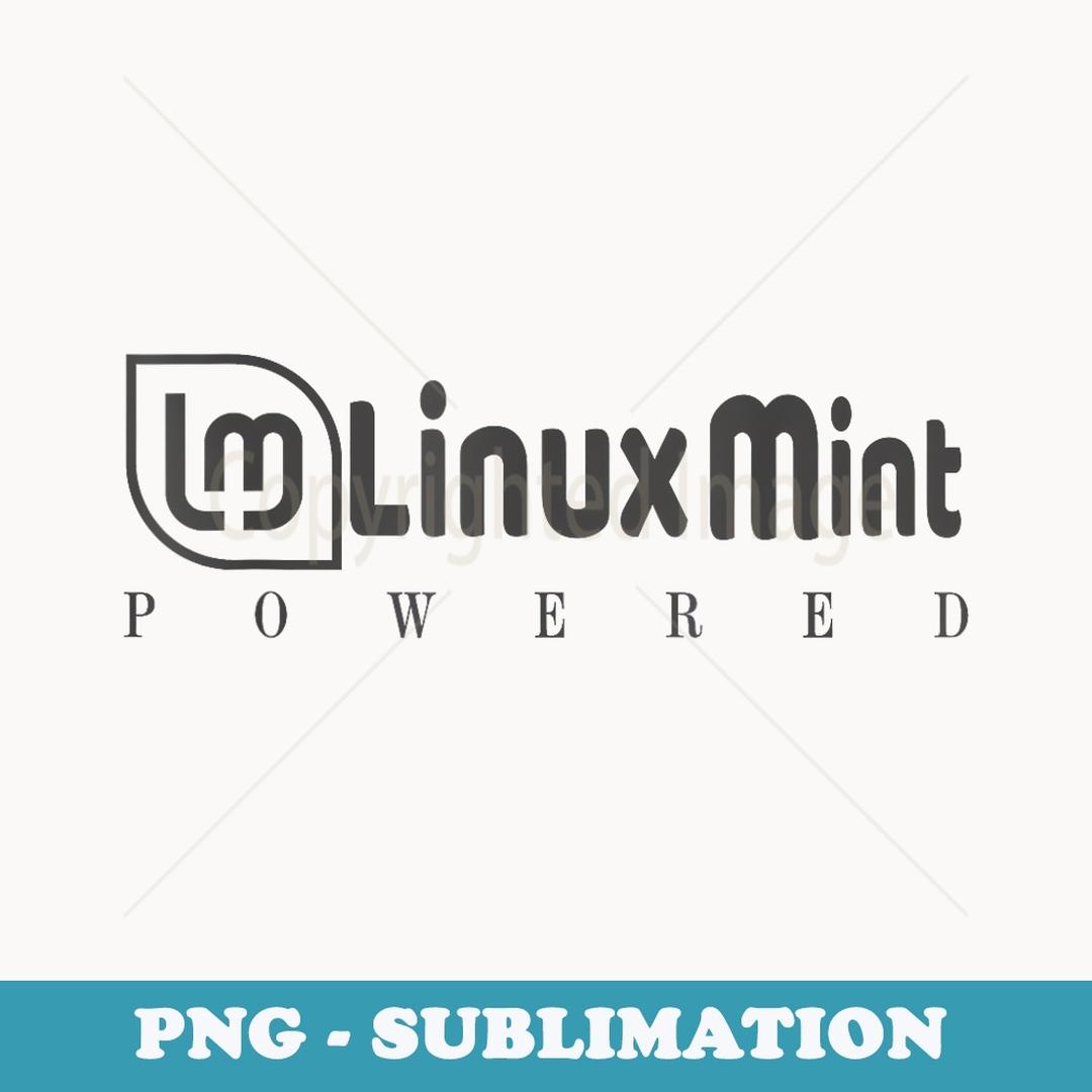 Powered by Linux Mint tee tagline and Logo Open Source Os - | Inspire ...