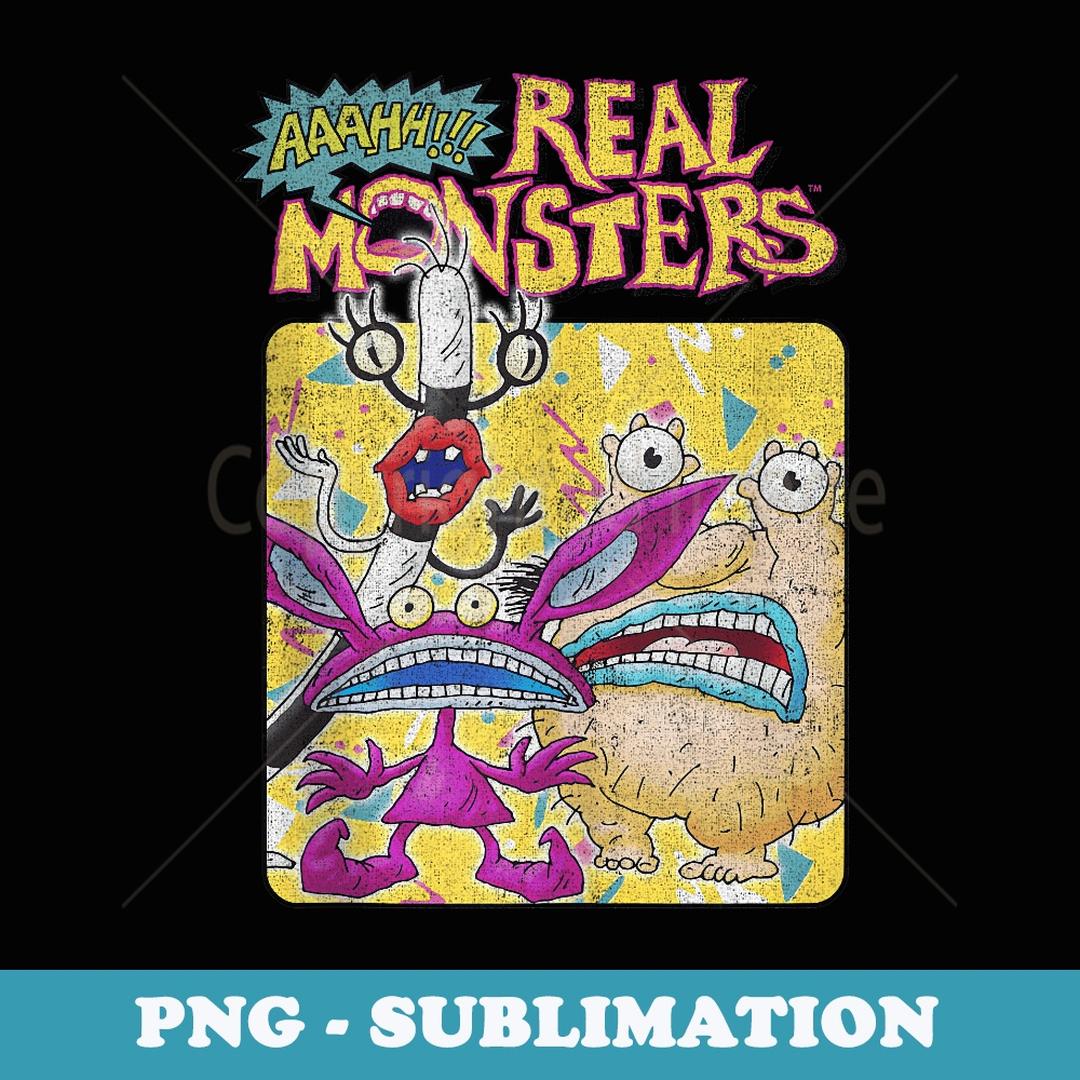 Aaahh!!! Real Monsters Retro Neon Scary Spooky Group Pose - | Inspire ...