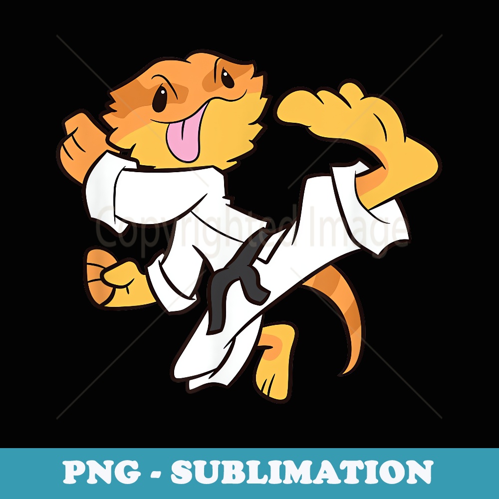 Bearded Dragon Karate Samurai Lizard Bearded Dragon - Modern | Inspire ...
