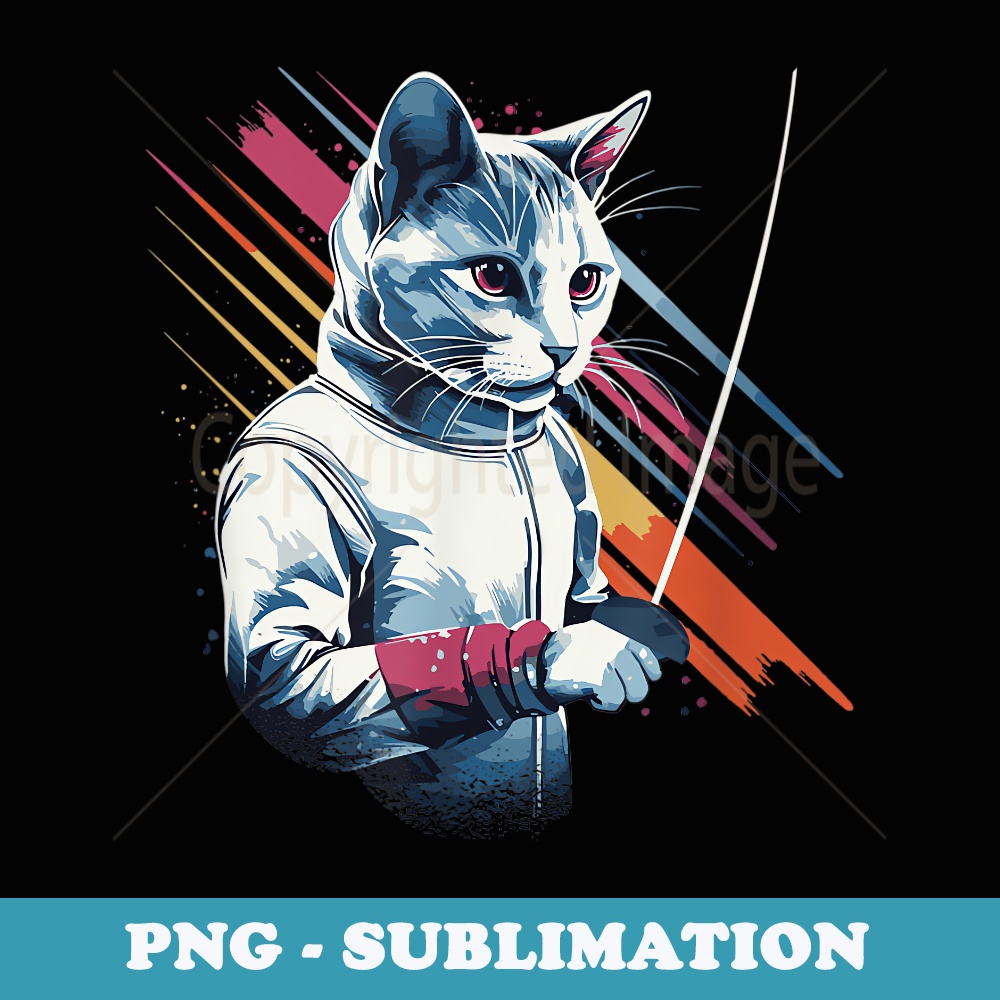 Fencing Game gamer fencer athlete-sport fencing Cat - Premiu | Inspire ...