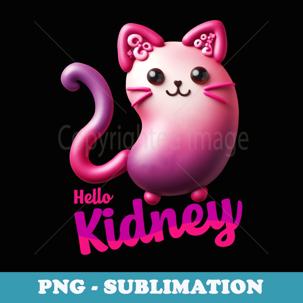 Hello Kidney Disease Dialysis Awareness Cat Kitty Lover - St | Inspire ...