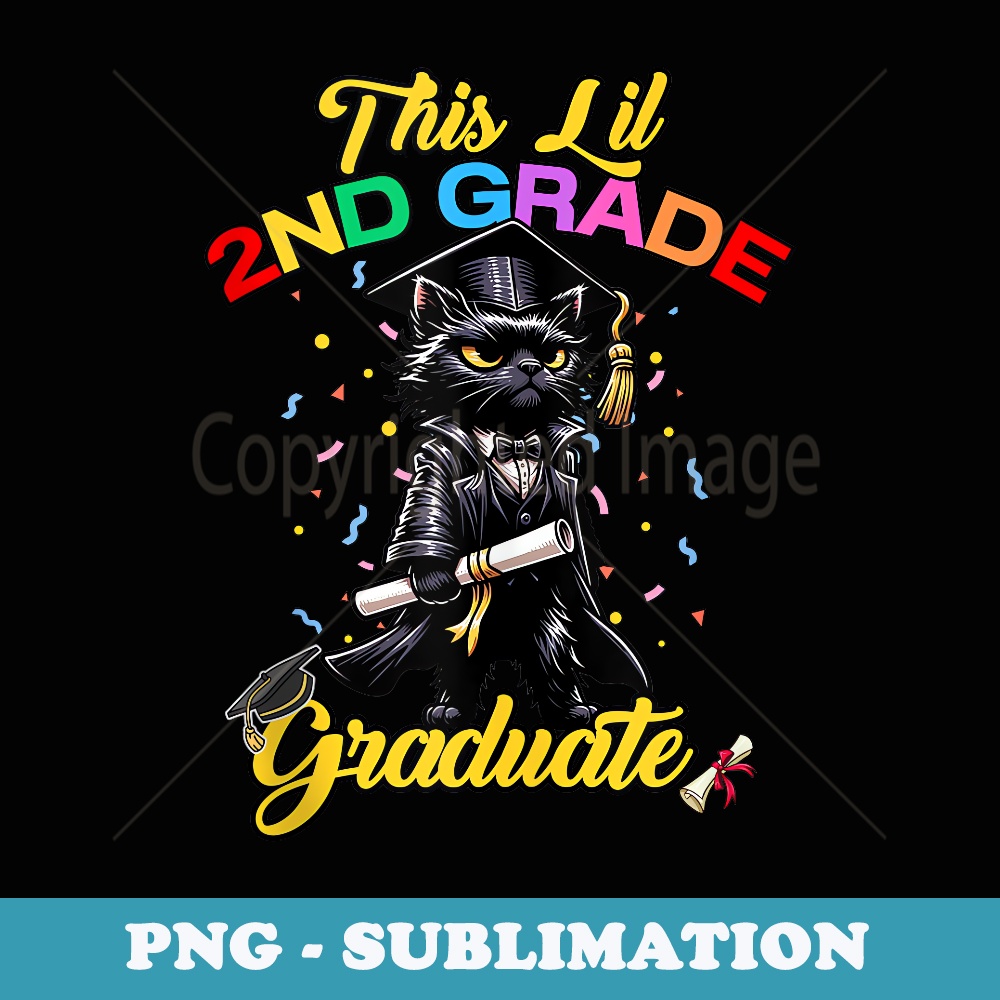 This Lil 2nd Grade Graduate Black Cat Graduation Team - Excl | Inspire ...