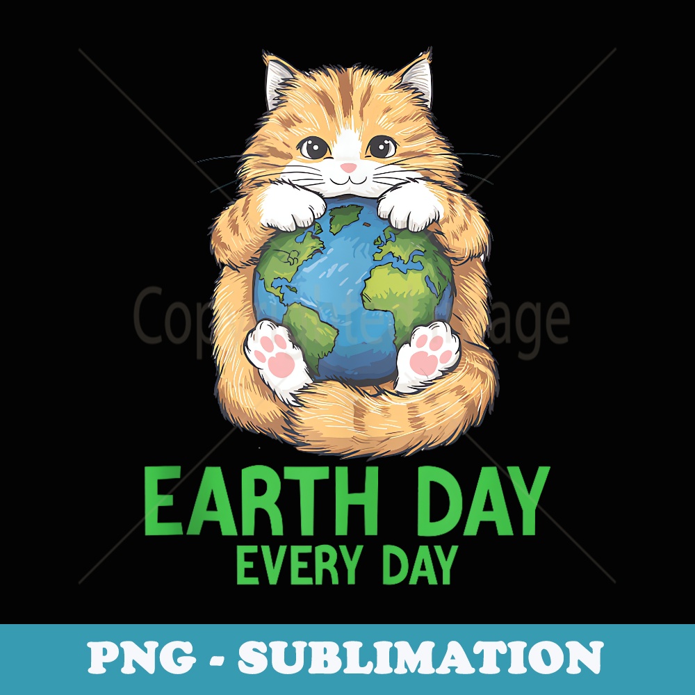Earth Day Everyday Cat Earth Day Cat Lovers Recycling - PNG | Inspire ...