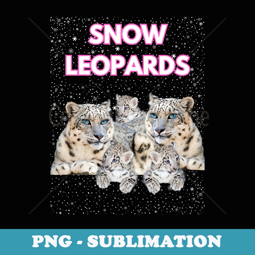 SNOW LEOPARDS SNOW LEOPARD WITH CUBS - Aesthetic Sublimation | Inspire ...