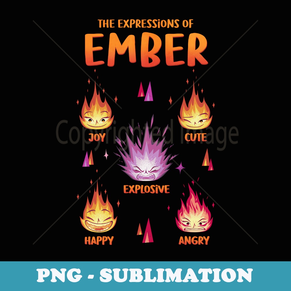 Disney Pixar Elemental The Expressions Of Ember - PNG Transp | Inspire ...