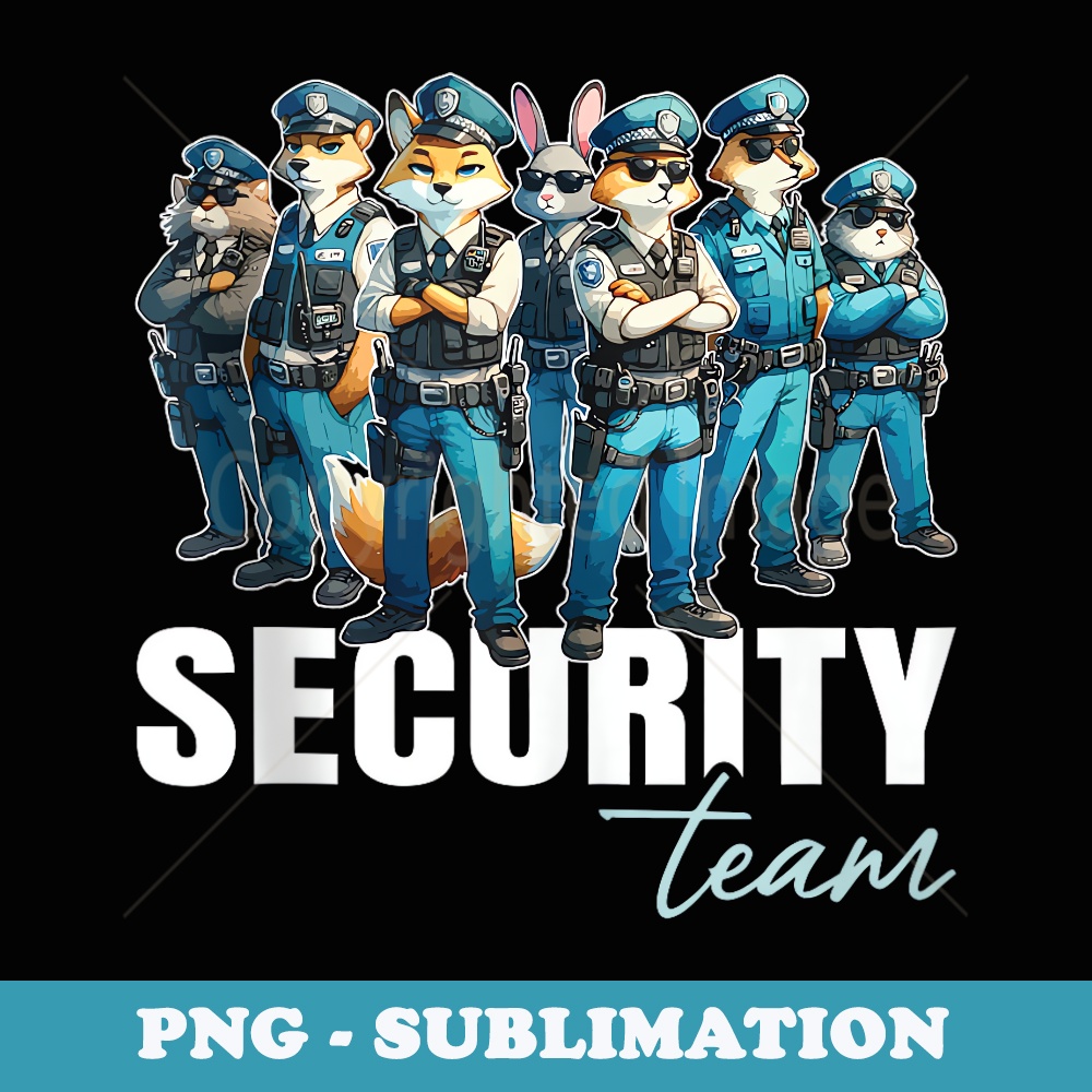 Funny Anime Security Team - Safety Guard Staff Security | Inspire Uplift