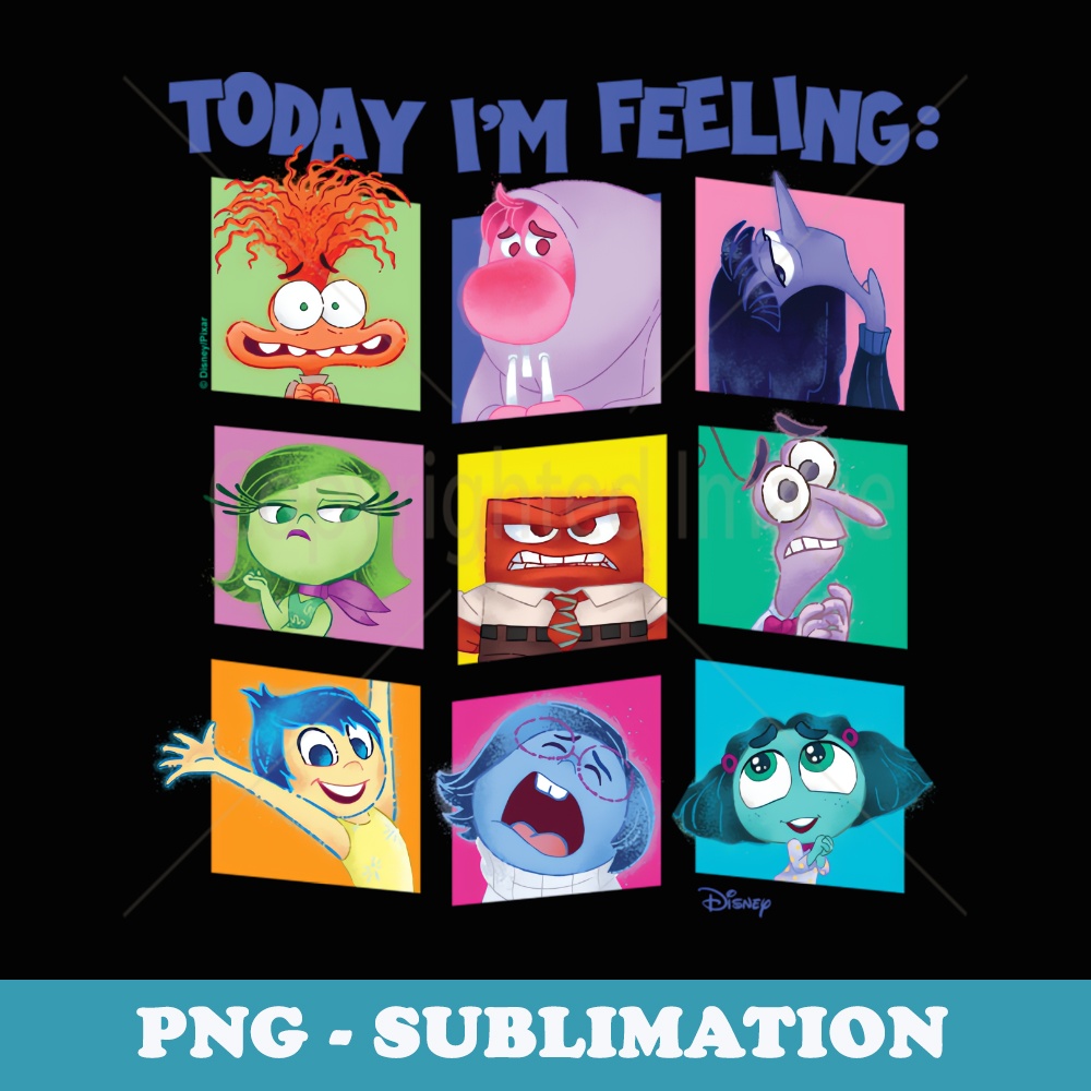 Inside Out 2 - Today Im Feeling Emotion Characters Grid | Inspire Uplift
