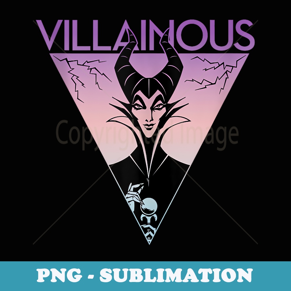 Disney Villains Maleficent Villainous Purple Triangle - PNG | Inspire ...
