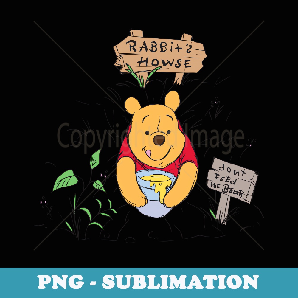 Disney Winnie the Pooh Rabbit Howse Dont Feed The Bear F&B - | Inspire ...