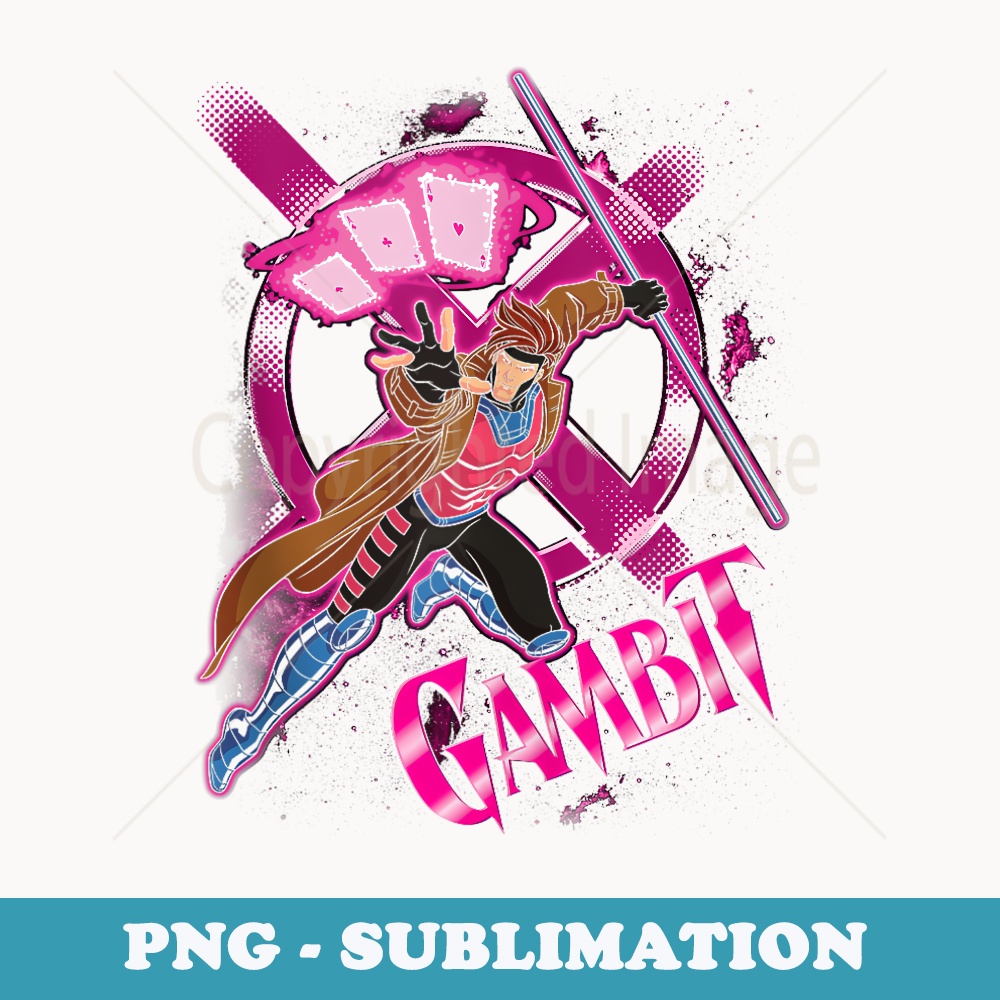 Marvel X-Men Gambit Throwing Cards Epic Shot - Artistic Subl | Inspire ...