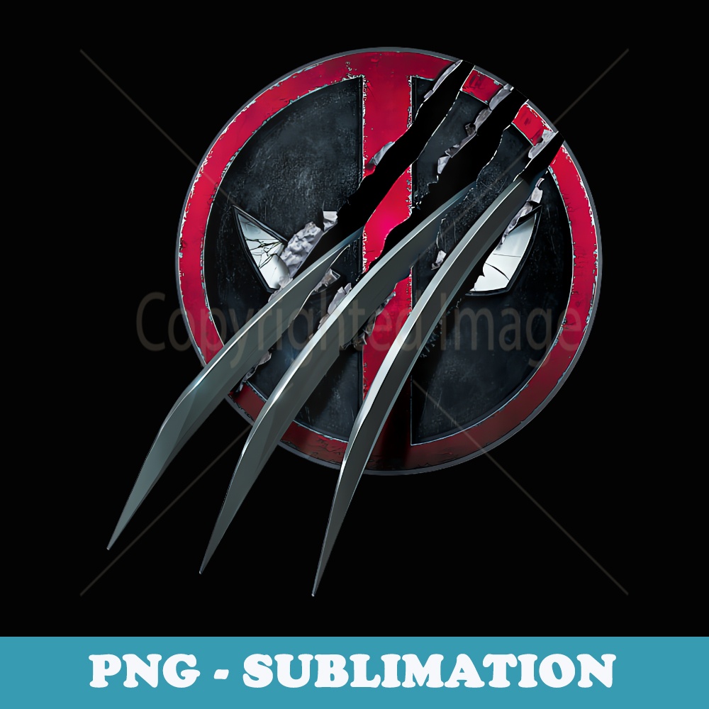Marvel Deadpool & Wolverine Adamantium Claw Split Logo - Dig | Inspire ...