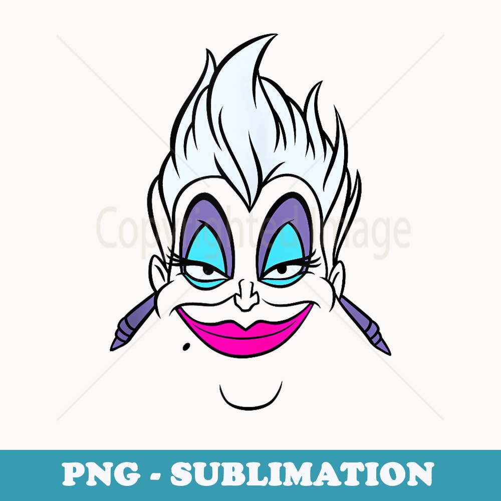 Disney Villains Ursula Big Face - Exclusive PNG Sublimation | Inspire ...