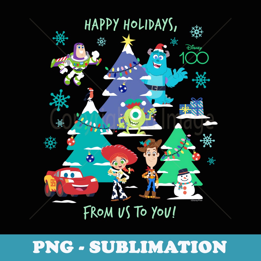 Disney 100 and Pixar Christmas Happy Holidays from Us to You | Inspire ...