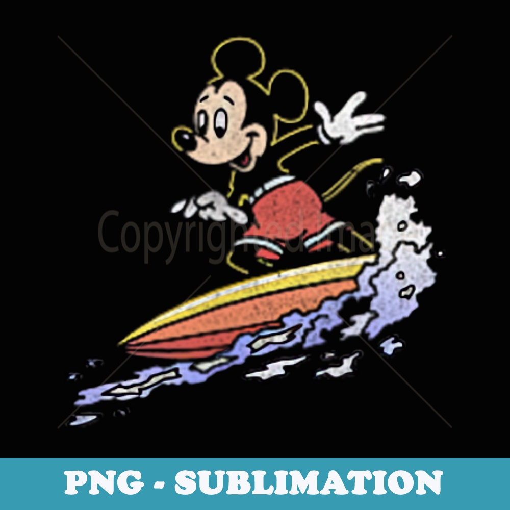 Disney Mickey & Friends Mickey Mouse Surfing Outline - Premi | Inspire ...