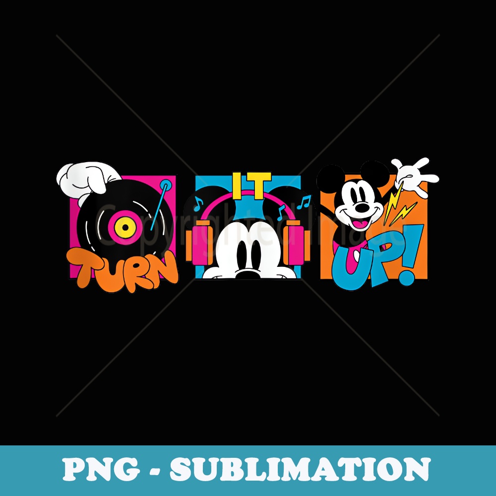 Disney Mickey And Friends Turn It Up Mickey Big Chest Logo - | Inspire ...