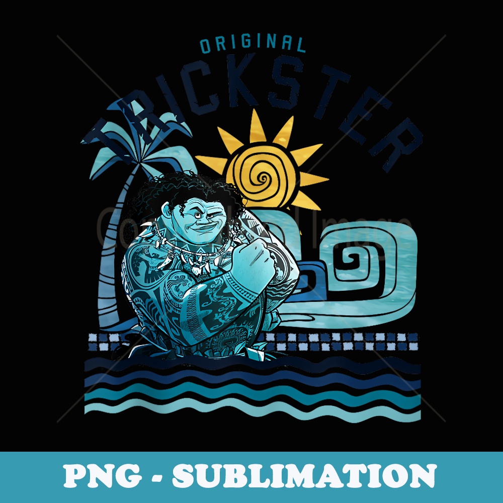 Disney Moana Maui Original Trickster Blue Gradient Portrait | Inspire ...