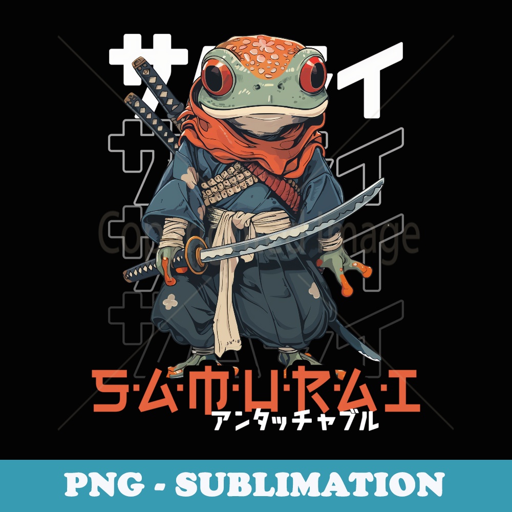 Japanese Frog Samurai Warrior Ukiyo Toad Sensei Samurai - Si | Inspire Uplift
