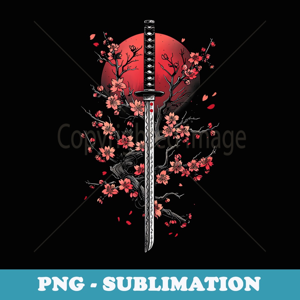 Samurai Katana Sword Japanese Blossom Tree Japan Graphic - U | Inspire ...
