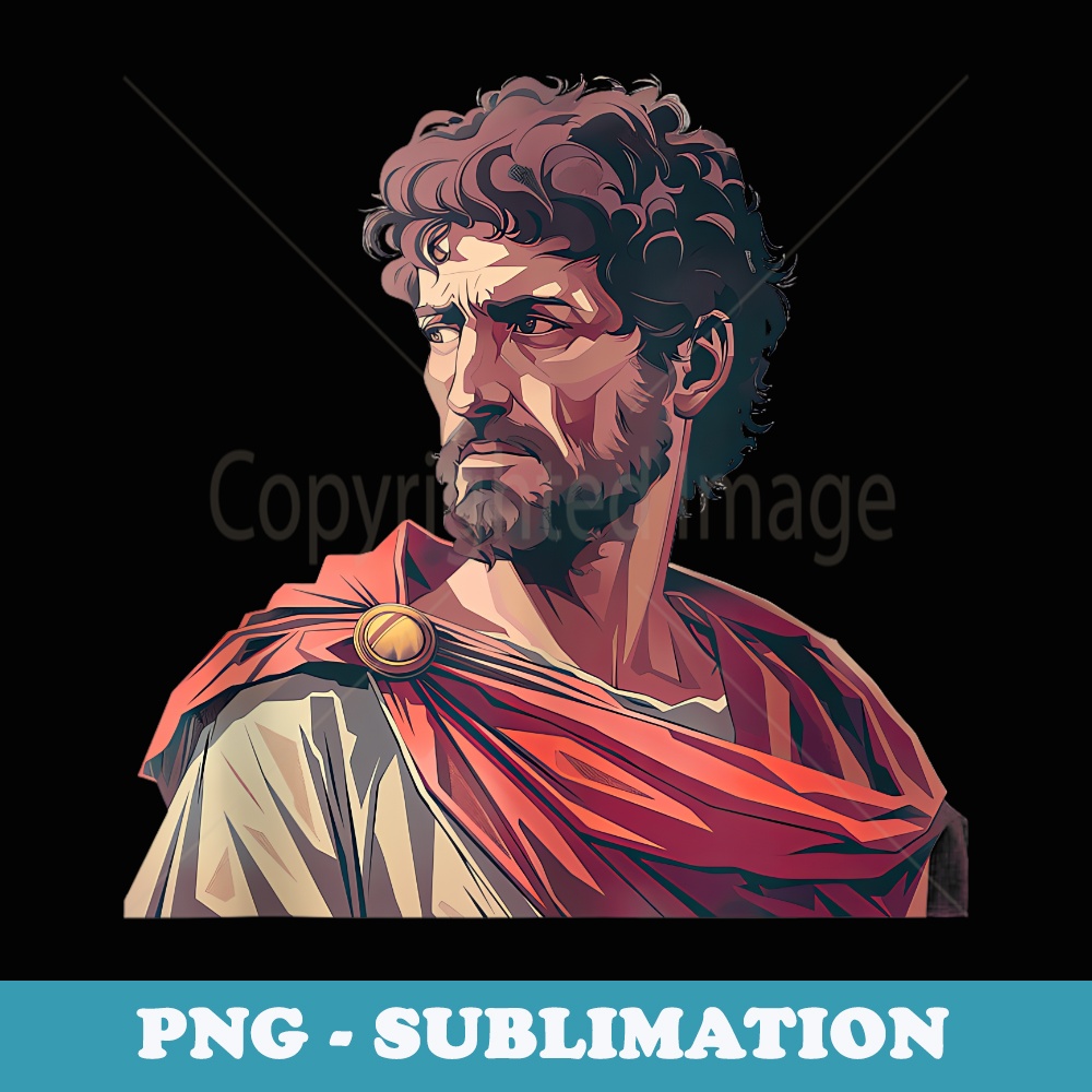 Marcus Aurelius Anime - Premium PNG Sublimation File | Inspire Uplift