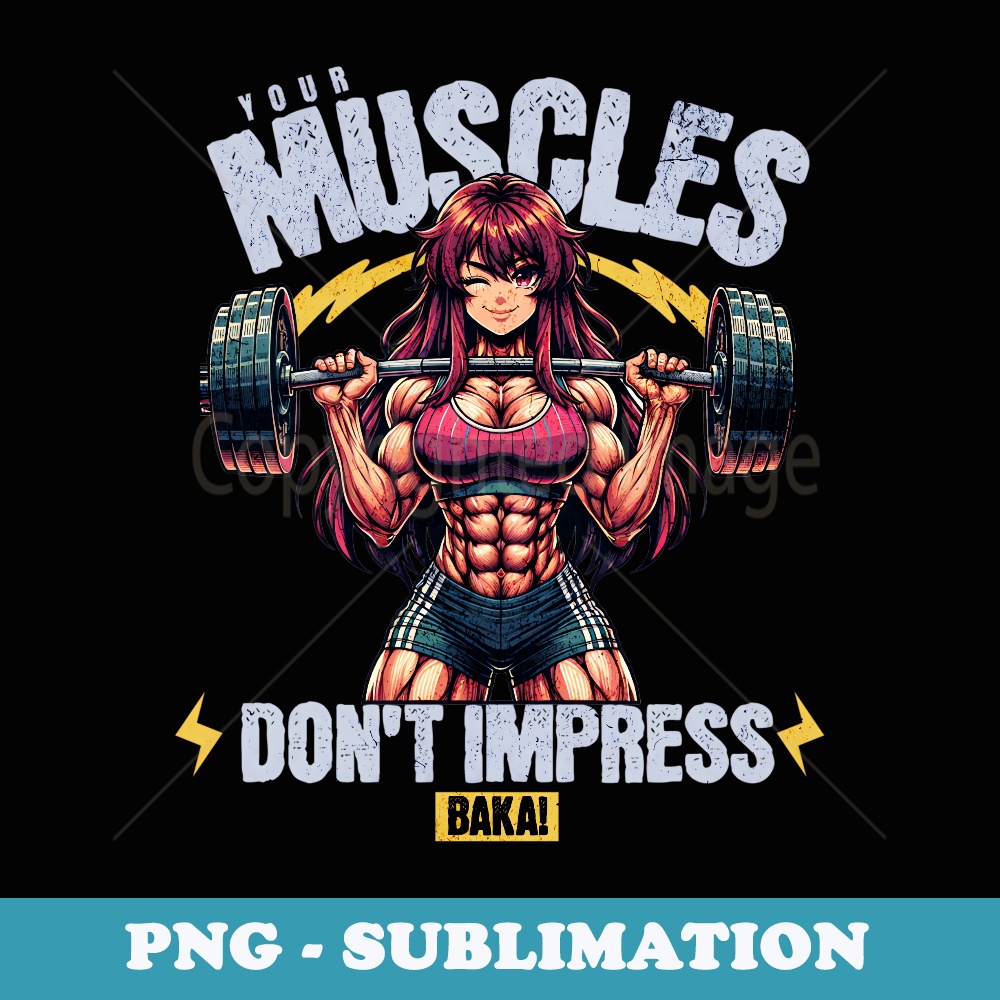 Your Muscles Dont Impress Me BAKA Funny Anime Manga - Signat | Inspire ...