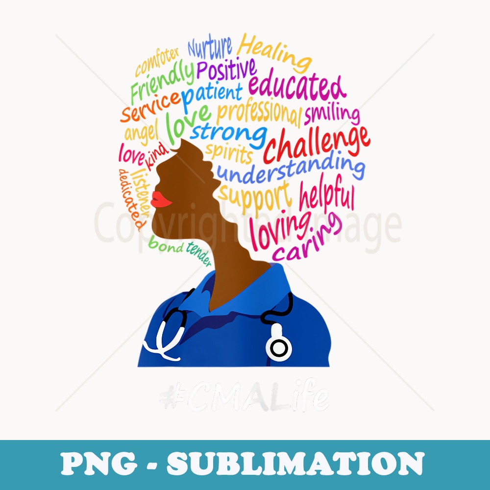 s Black Nurse Uniform Afro African CMA Life Nurses Day - Ins | Inspire ...