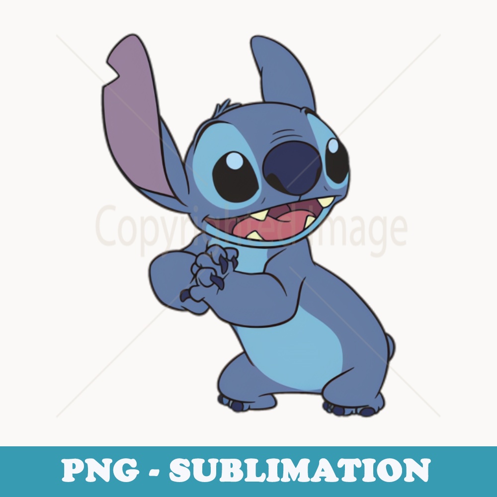 Disney Lilo & Stitch Cute Stitch Pose Left Chest Pocket Logo | Inspire ...