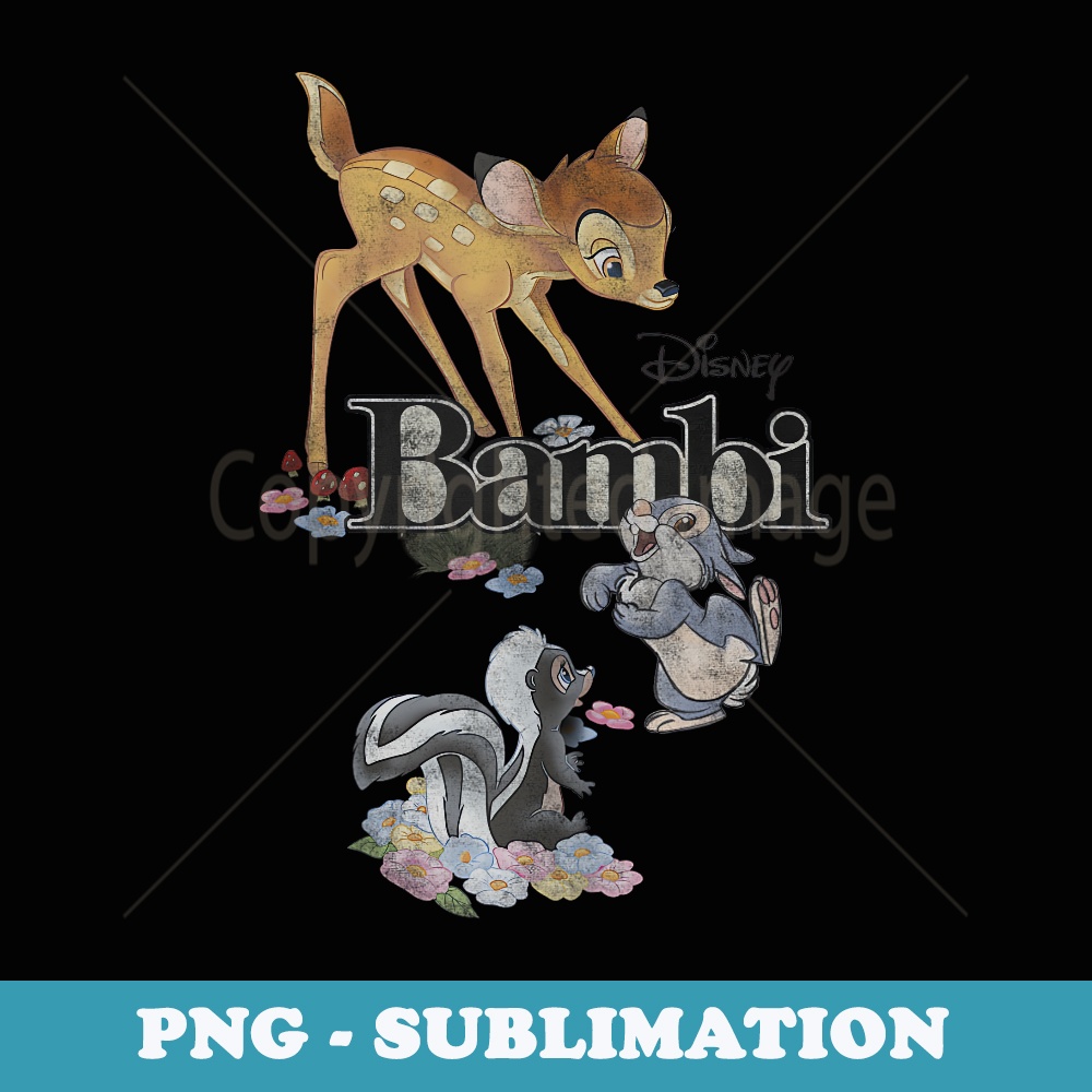 Disney Bambi Classic Group Shot Title Logo - Unique Sublimat | Inspire ...