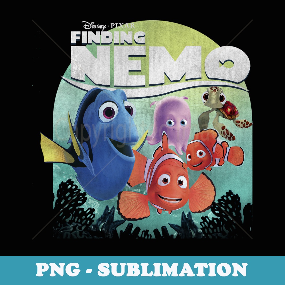 Disney Pixar Finding Nemo Group Shot - PNG Sublimation Digit | Inspire ...