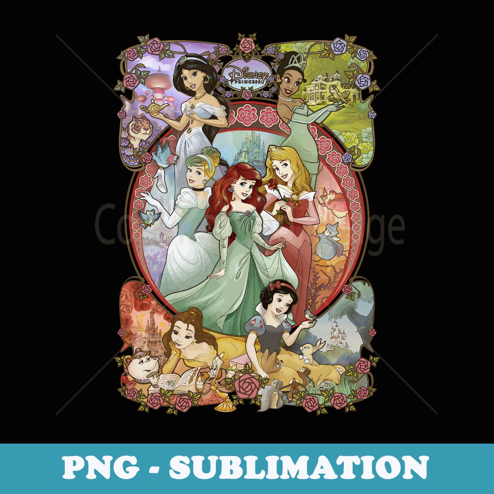 Disney Princess Classic Cartoon Group Collage - Modern Subli | Inspire ...
