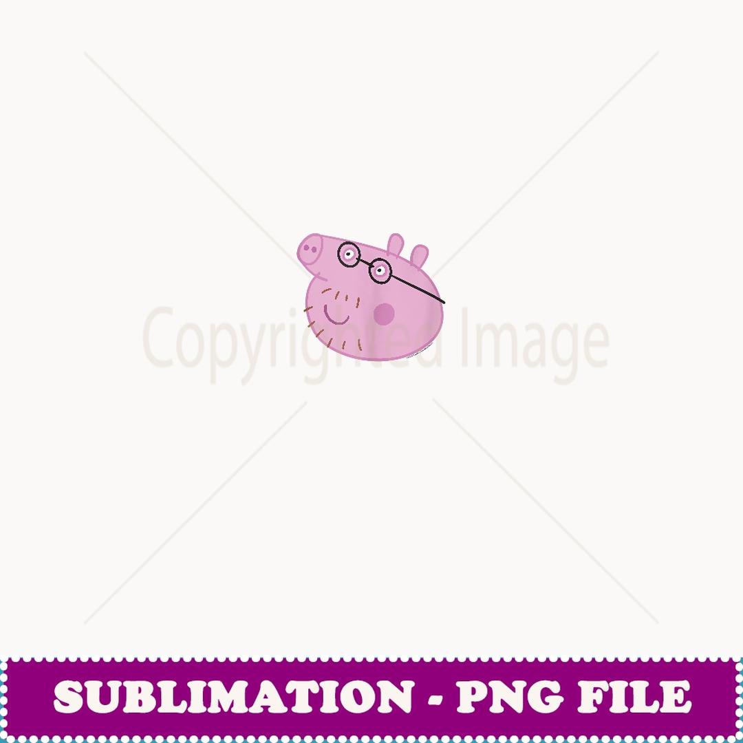 Peppa Pig Happy Daddy Pig Big Face - Instant Sublimation Dig | Inspire ...