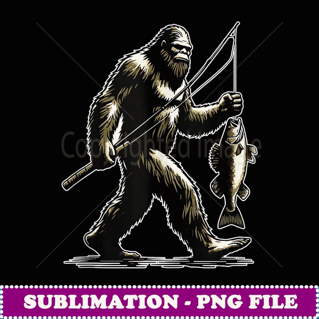 Bigfoot Walleye Hunting Angler Sasquatch Walleye Fishing - P | Inspire ...