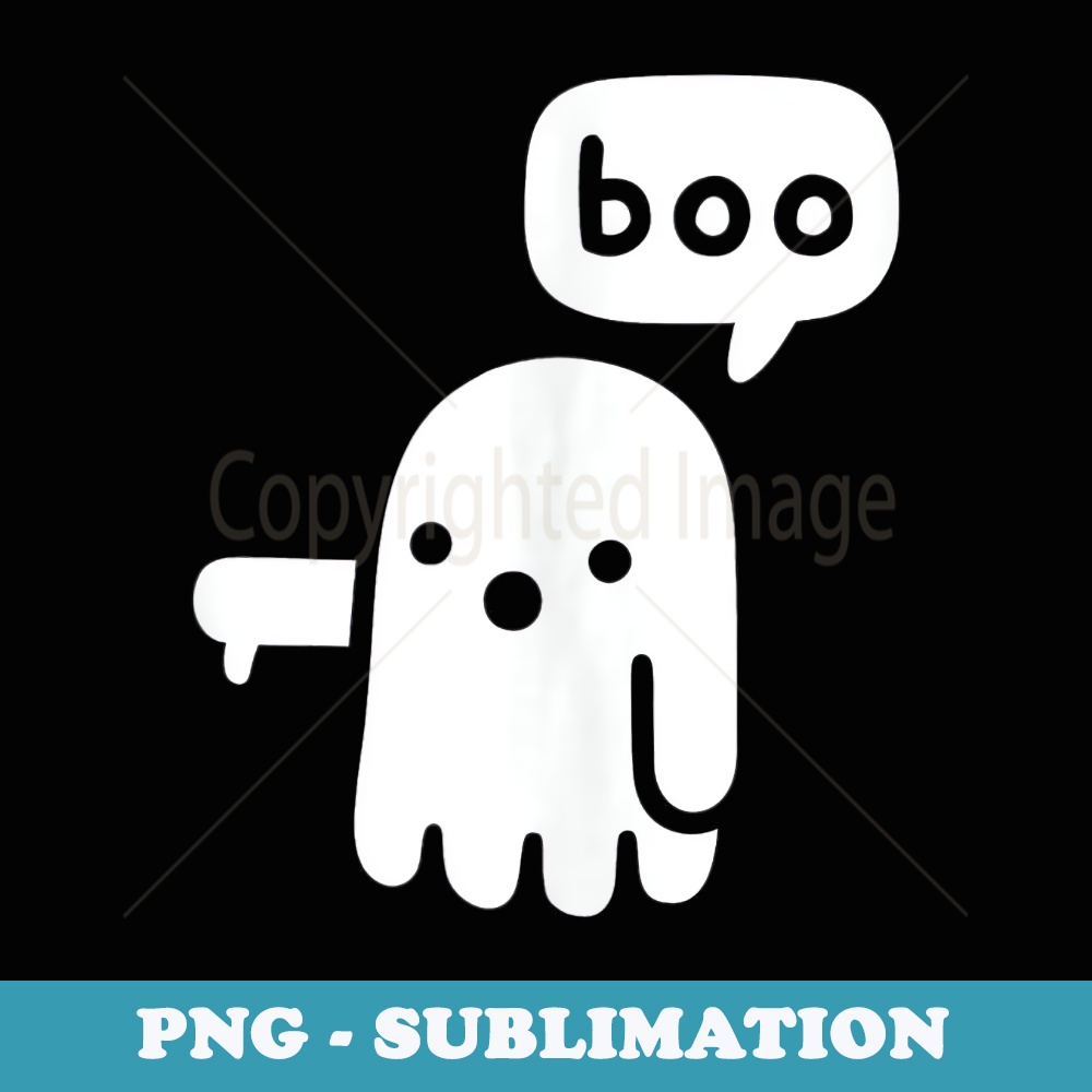 Ghost Of Disapproval Funny Cute Boo Thumbs Down Joke - Subli | Inspire ...