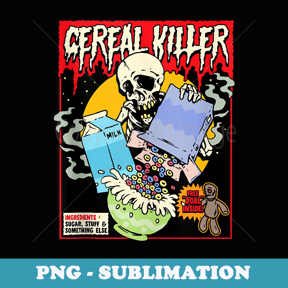 Cereal Killer Parody Funny Breakfast Cereal Skeleton Voodoo | Inspire ...