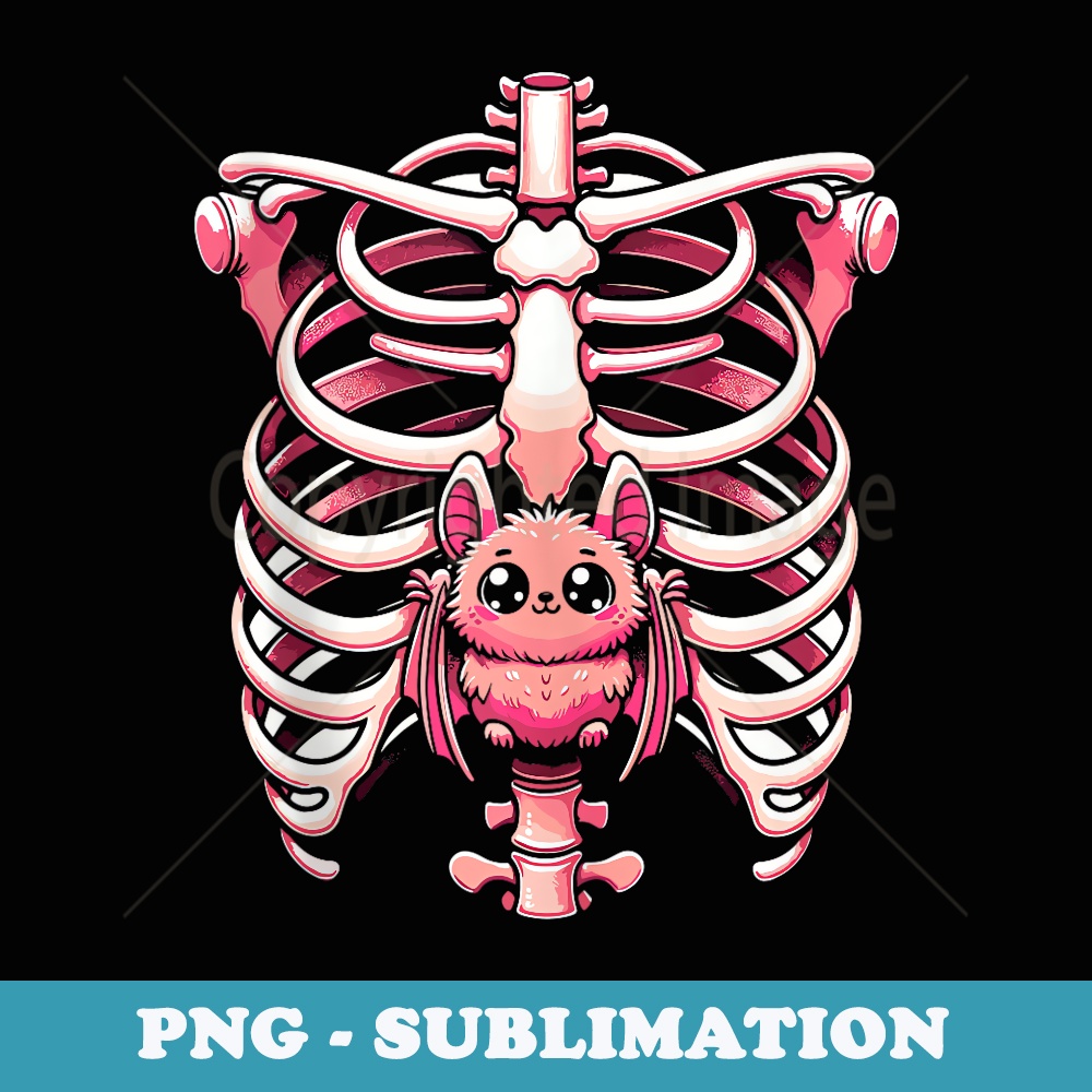 Pastel Goth Skeleton Ribcage Bat X-ray Halloween Bat Lover - | Inspire ...