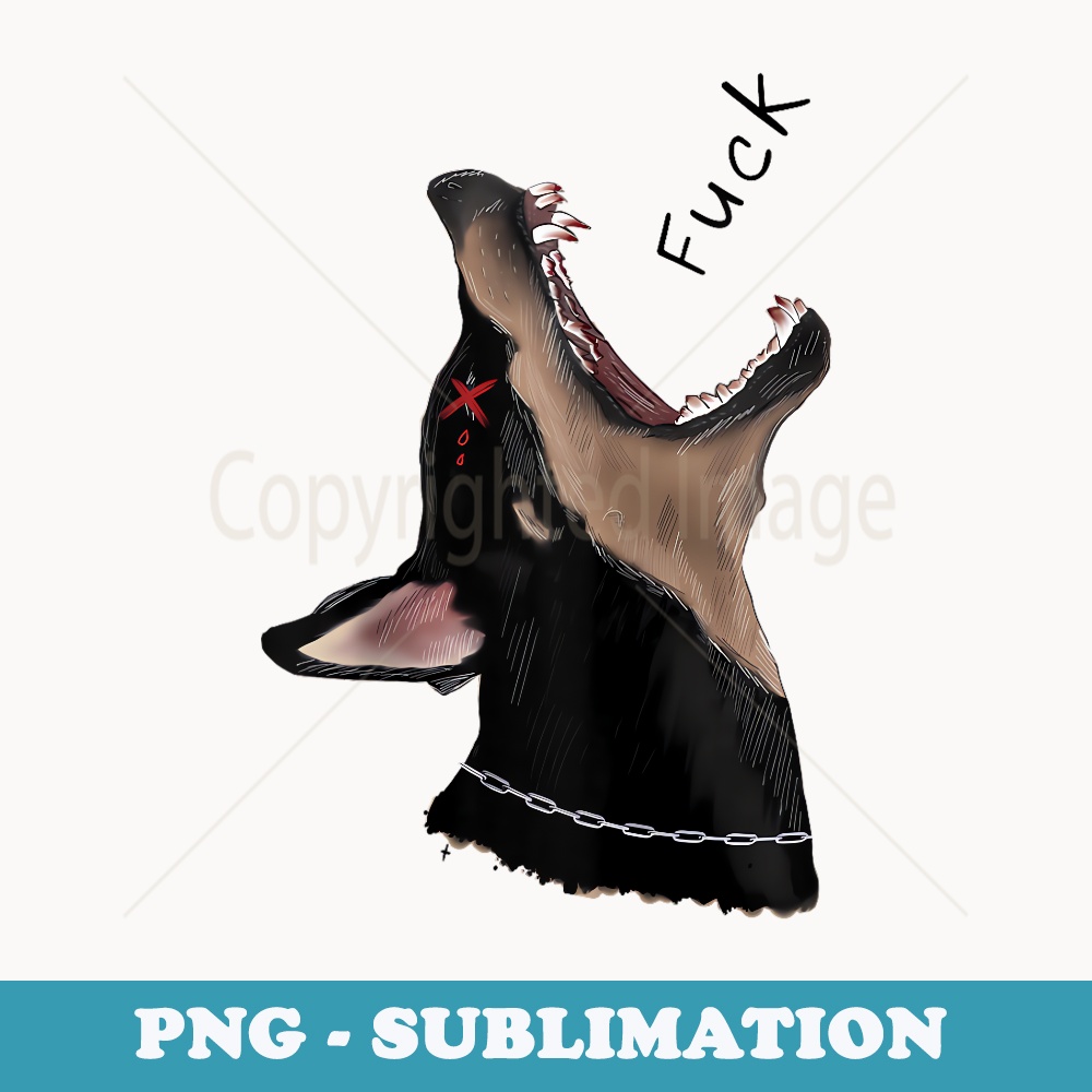 Funny Scary Doberman Dog Howling FUCK - Digital Sublimation | Inspire ...
