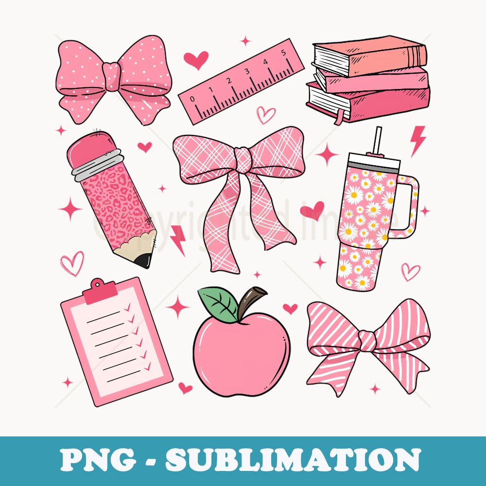 Pink Coquette Bow Teacher Back To School Teacher Life - Retr | Inspire ...