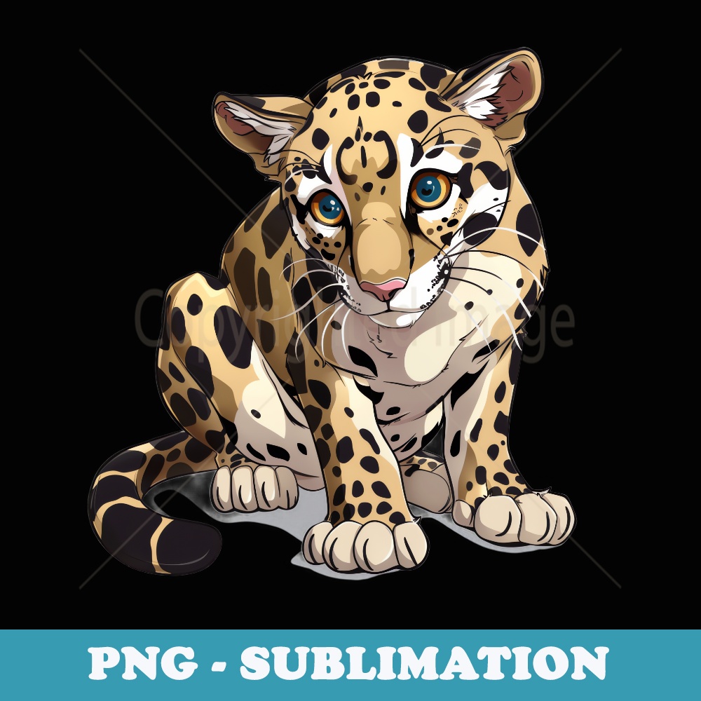 Clouded Leopard Cartoon - Exclusive Sublimation Digital File | Inspire ...