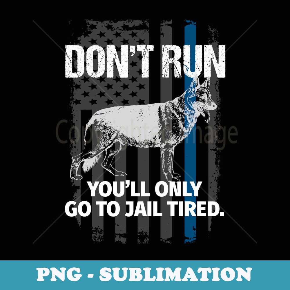 Funny Police K9 Unit Dog Thin Blue Line - Vintage Sublimatio | Inspire ...