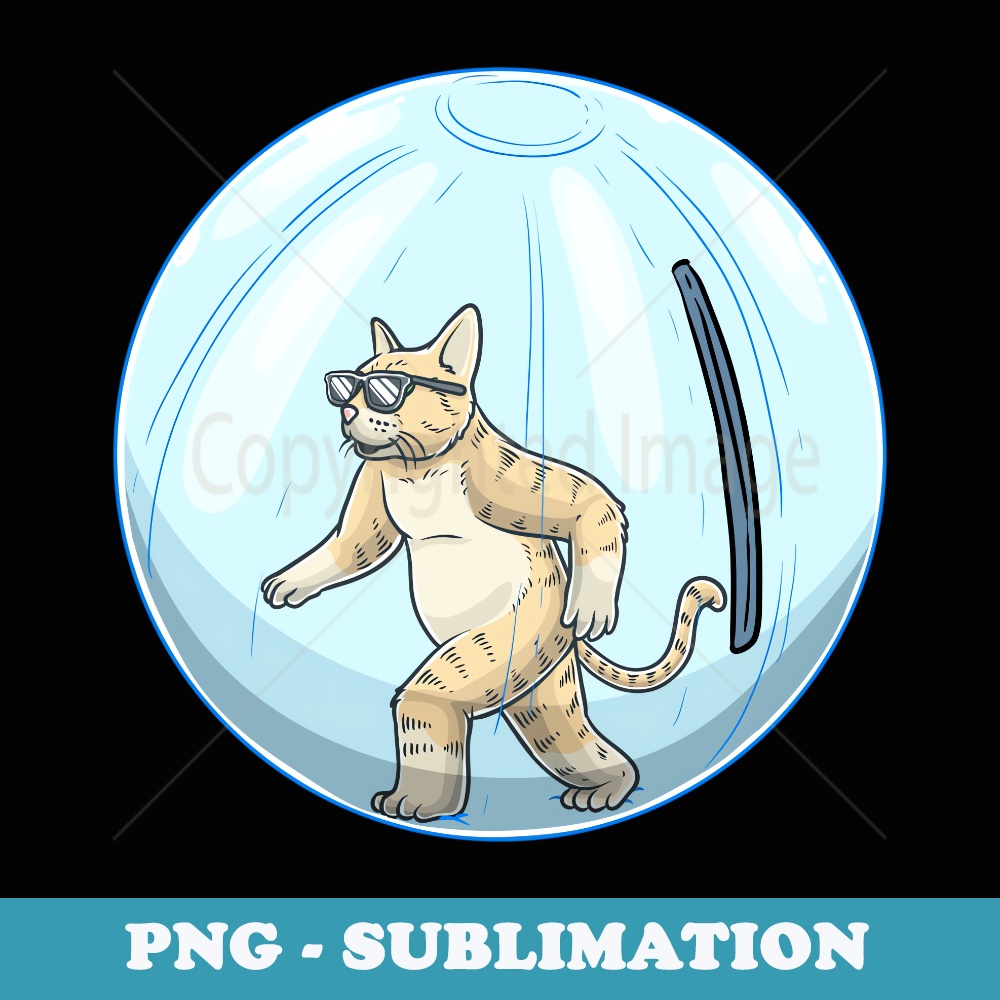 Zorbing Cat - Sublimation PNG File | Inspire Uplift