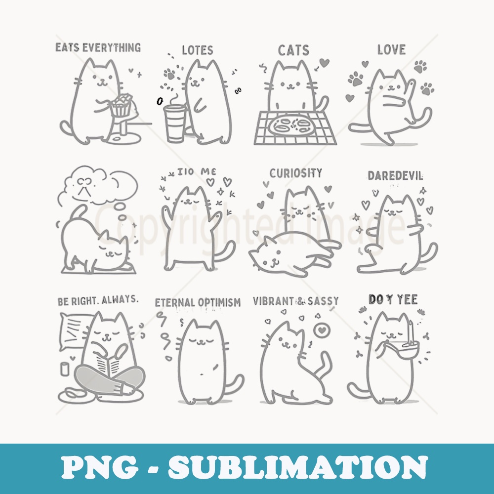 s Funny daily routine of cats, Life according to cats - PNG | Inspire ...