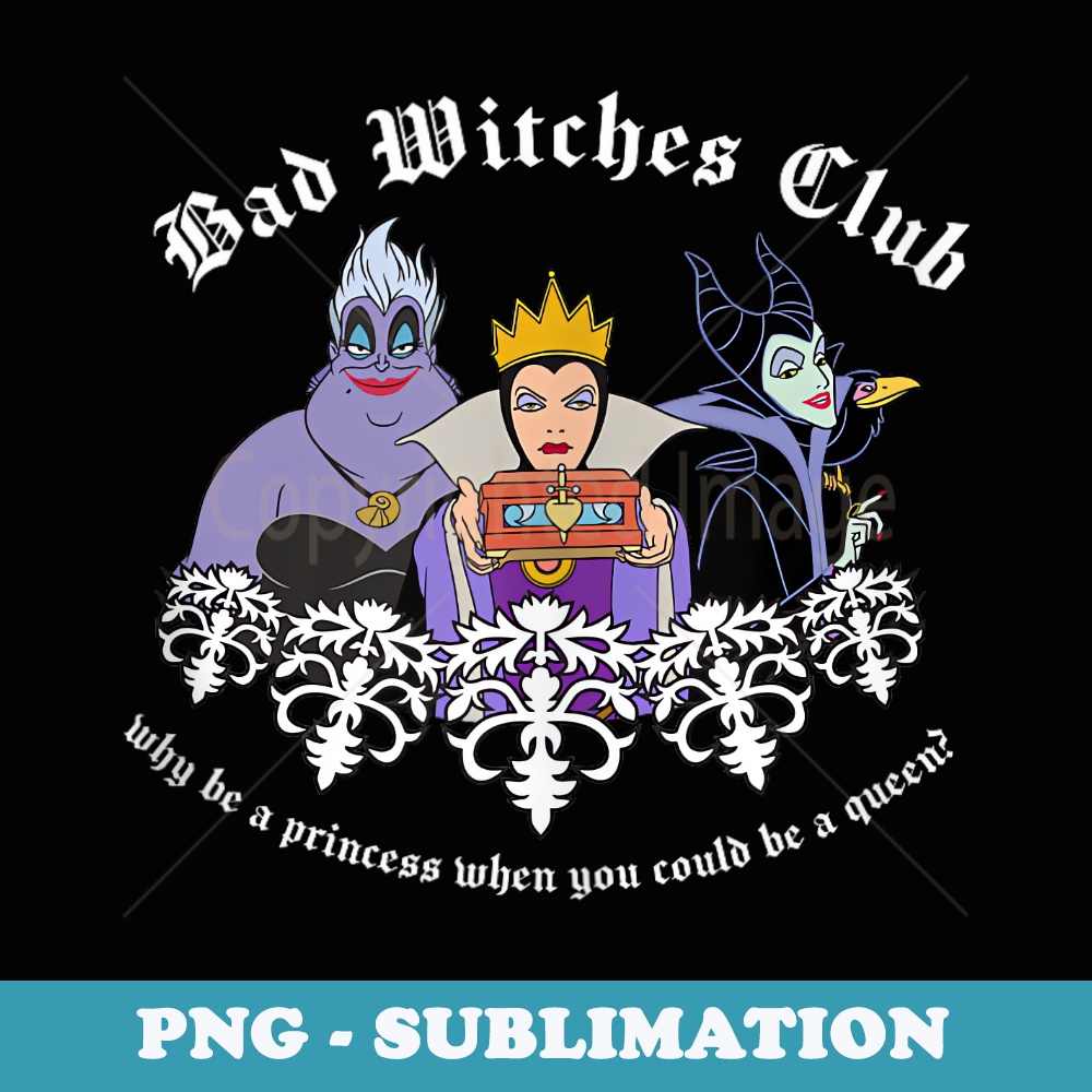 Disney Villains Bad Witches Club Epic Group Shot Chest Logo | Inspire ...